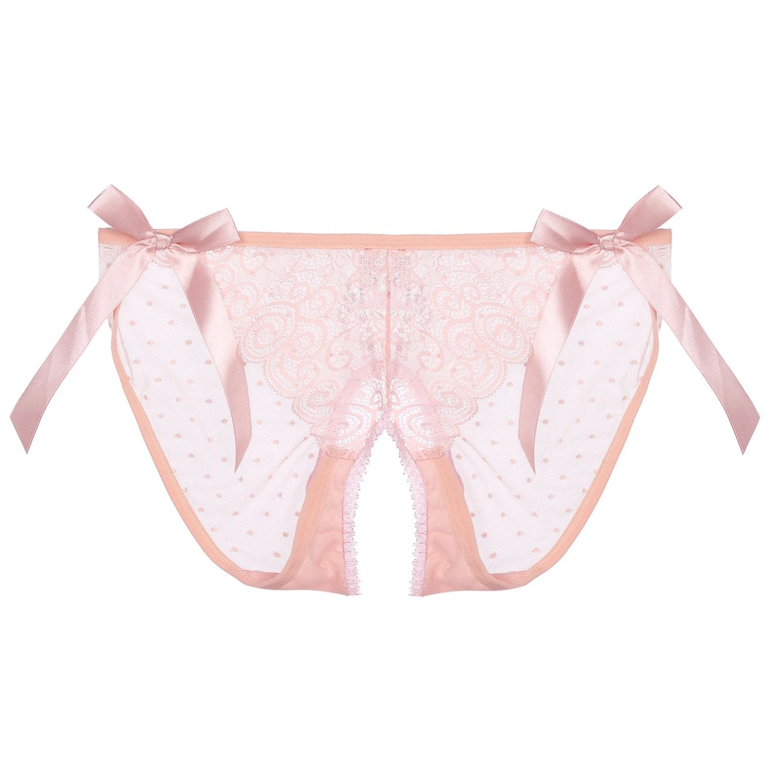 Sissy Panties See-Through Mesh Briefs Underwear Low Rise Crotchless ...