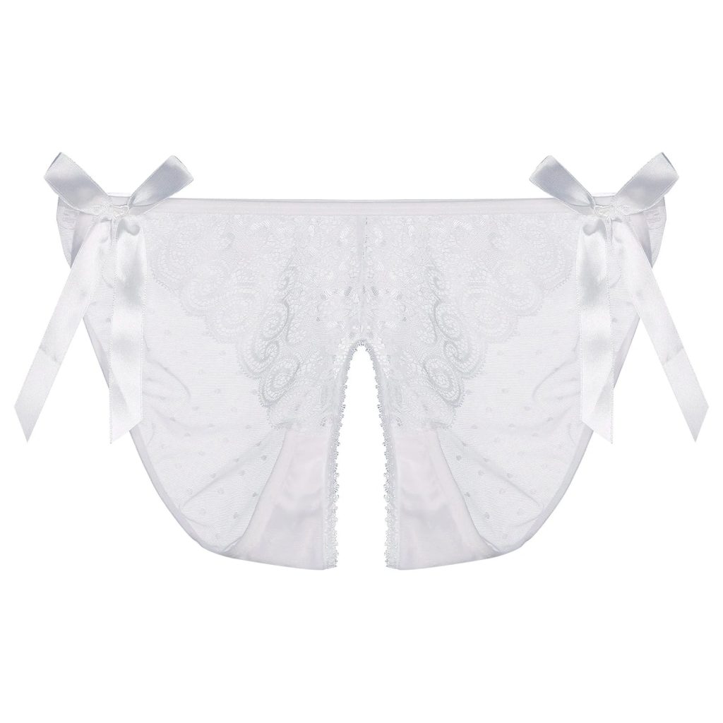 Sissy Panties See-Through Mesh Briefs Underwear Low Rise Crotchless ...