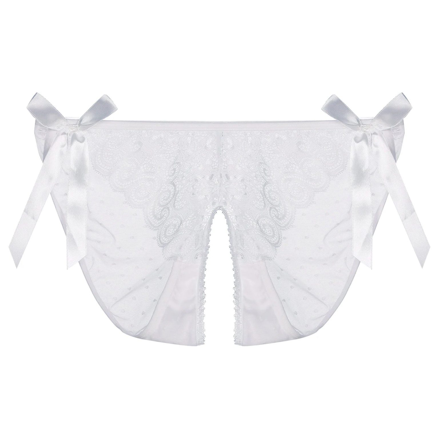 Sissy Panties See-Through Mesh Briefs Underwear Low Rise Crotchless ...