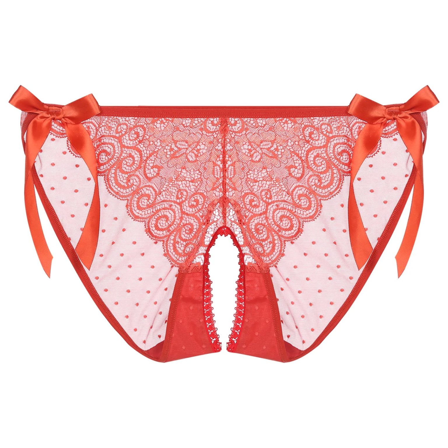 Sissy Panties See-Through Mesh Briefs Underwear Low Rise Crotchless ...