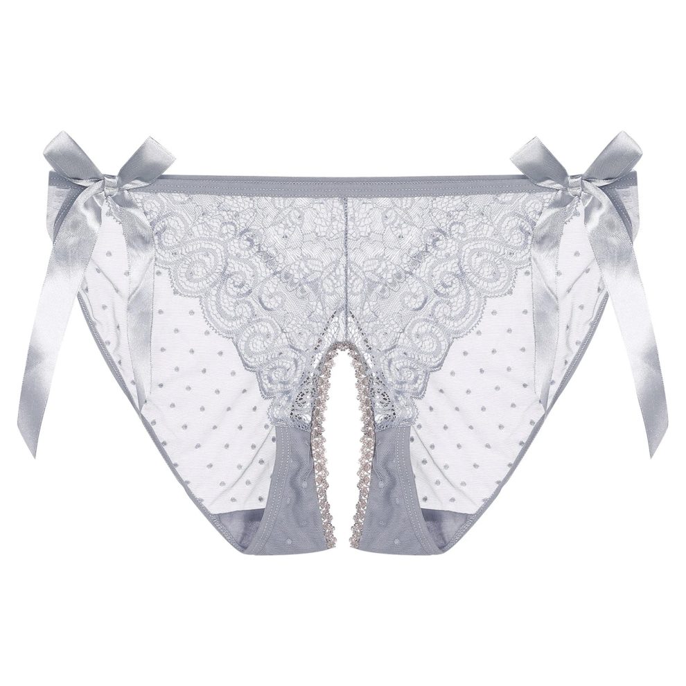 Sissy Panties See-Through Mesh Briefs Underwear Low Rise Crotchless ...