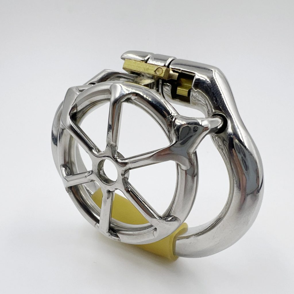 Male Slave Stainless Steel Flat Chastity Cage - Flat Chastity Cages ...