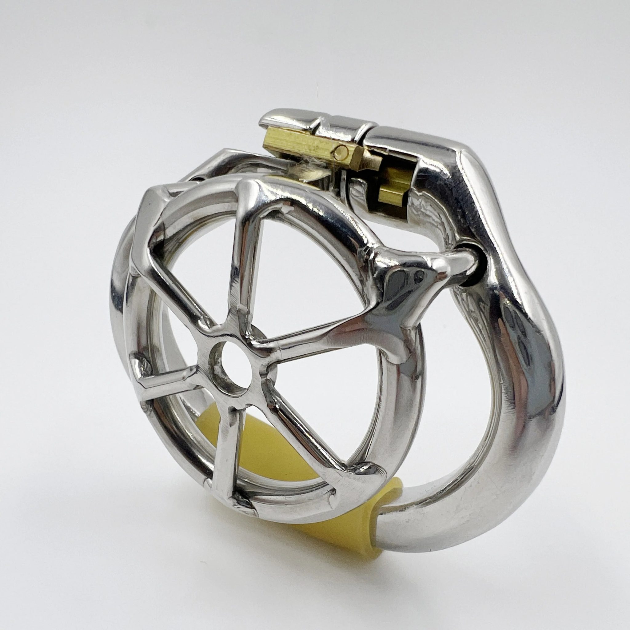 Male Slave Stainless Steel Flat Chastity Cage - Flat Chastity Cages ...