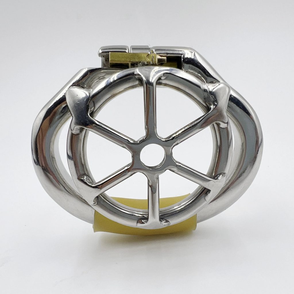 Male Slave Stainless Steel Flat Chastity Cage - Flat Chastity Cages ...