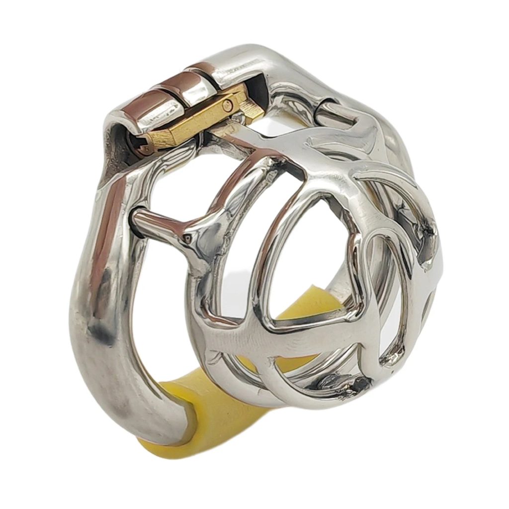 Small Size Stainless Steel Male Flat Chastity Cage Device - Flat ...