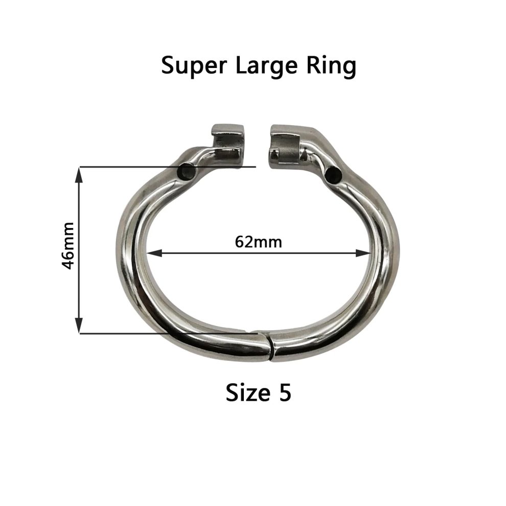 Small Size Stainless Steel Male Flat Chastity Cage Device - Flat ...